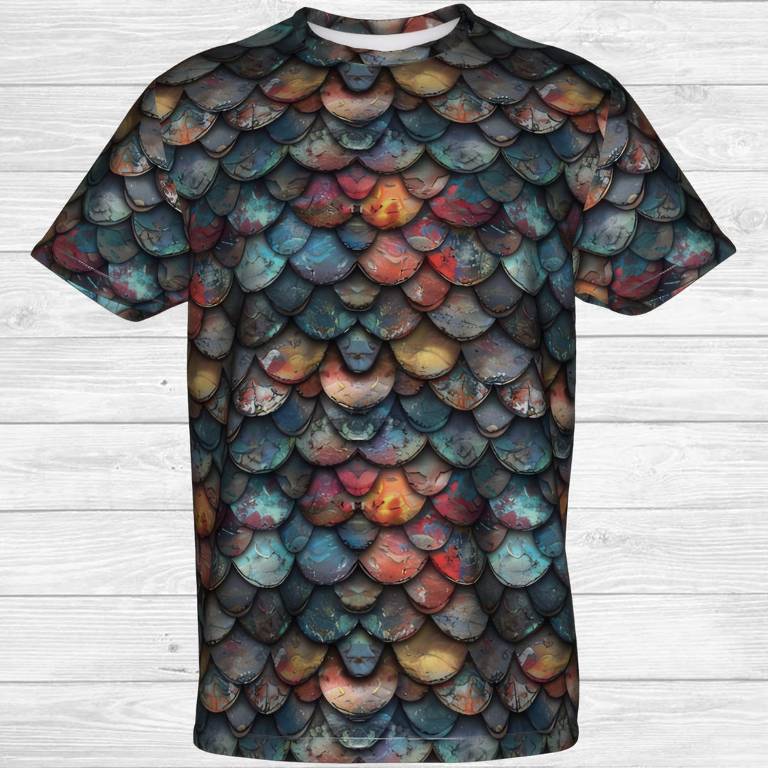 Dragon Scales 15 All Over Print T-shirt,dragon Pattern Shirt,dragon ...