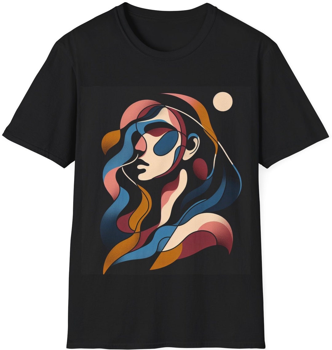 Women Abstract Painting T-shirt, Abstract Art Shirt, Fashion Art Tshirt ...