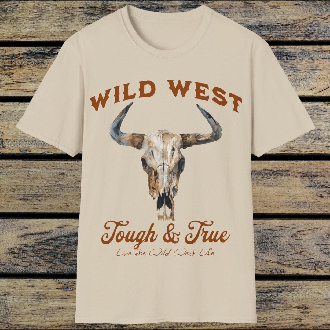 Vintage Cowboy Wild West Rodeo T-shirt, Graphic Western Shirt, Retro ...