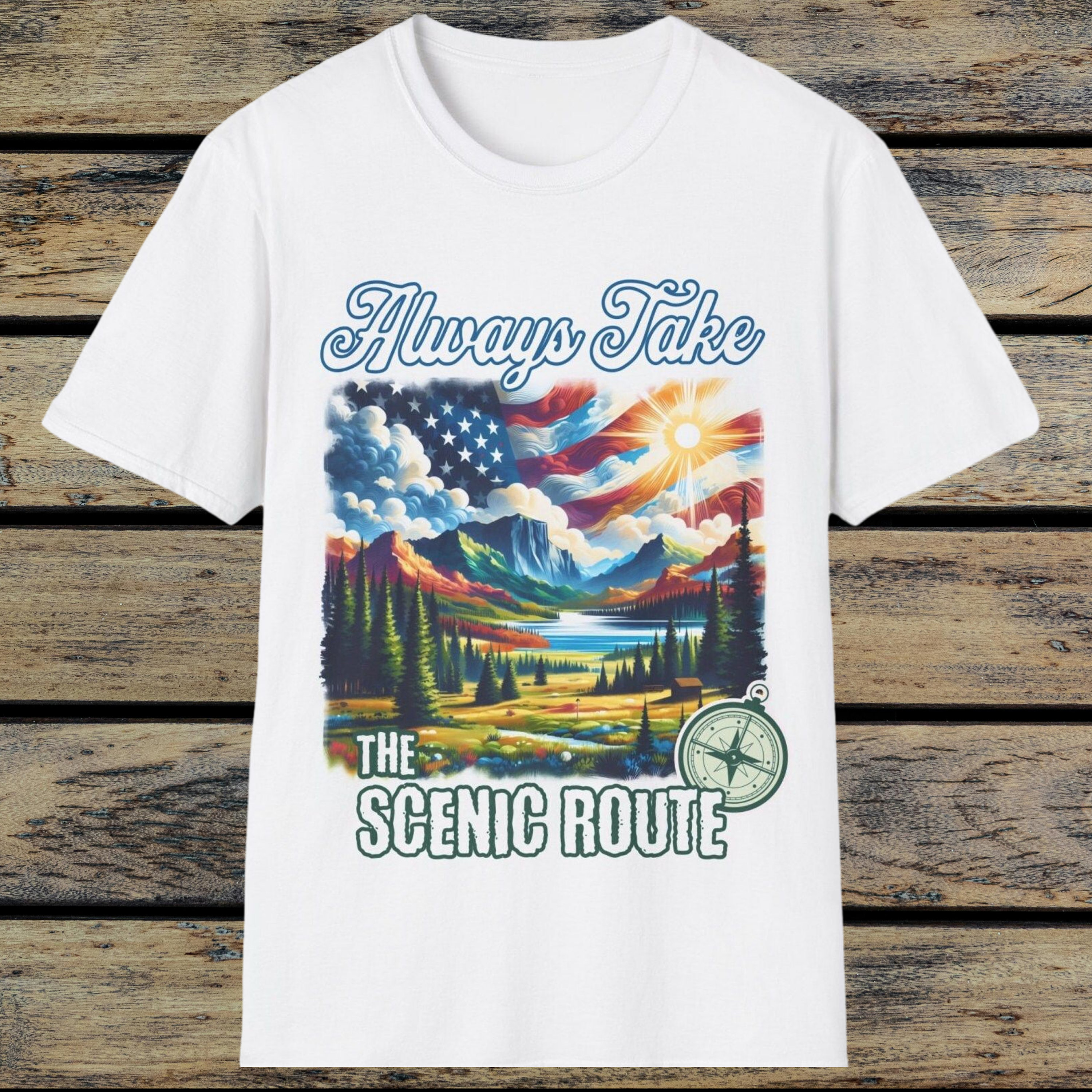 Always Take the Scenic Route T-shirt, Scenic Route T-shirt, Traveler's ...
