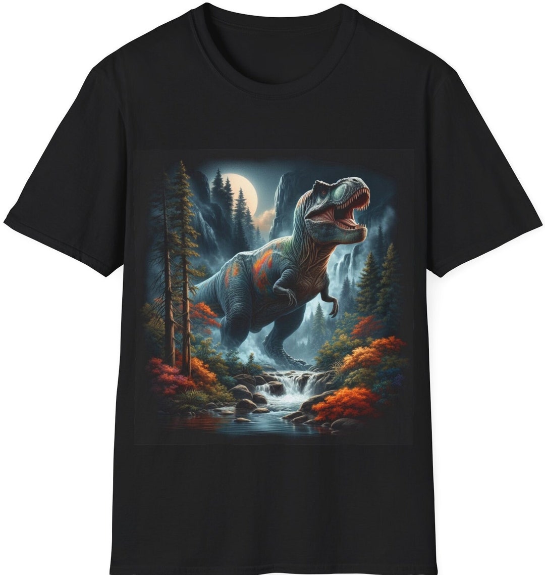 Dinosaur T-rex T-shirt, Graphic T-rex Shirt, Tyrannosaurus Tee ...