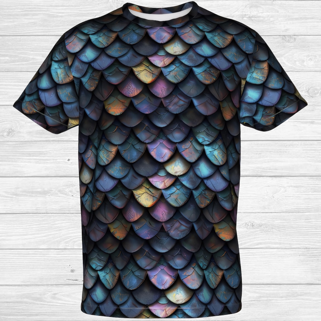 Dragon Scales 14 All Over Print T-shirt,dragon Pattern Shirt,dragon ...