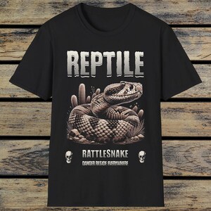 Rattle Snake Tee-shirt, Snake Tee Shirt, Rattler Tee Shirt, Unique ...