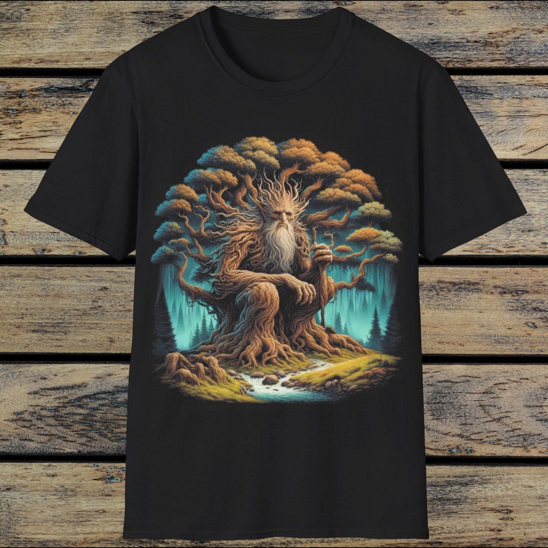 Forest Guardian T-shirt, Magic Tree Shirt, Unique Tree Graphic Tee ...