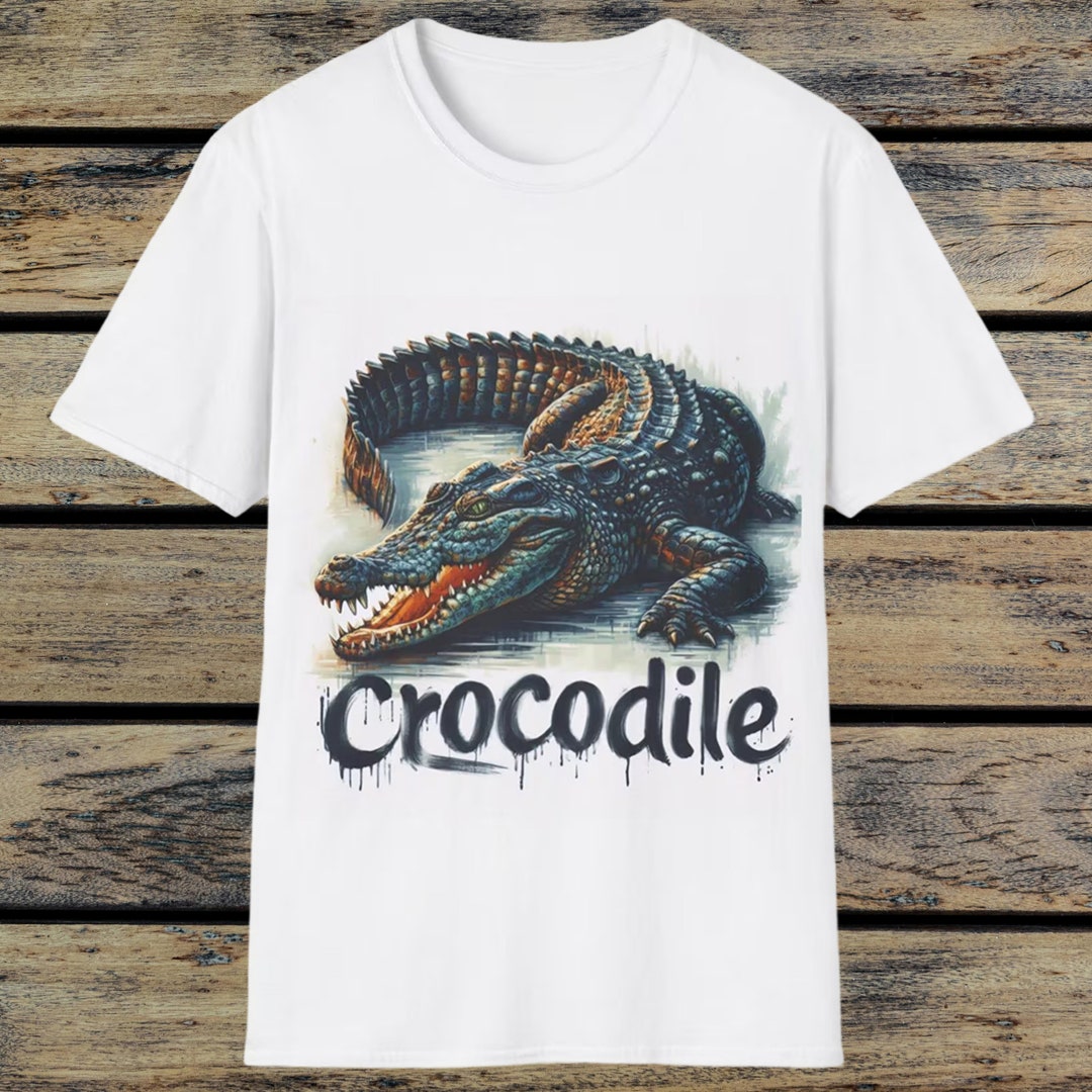 Crocodile Shirt, Animal Shirt, Wild Alligator T-shirt, Funny Animal ...