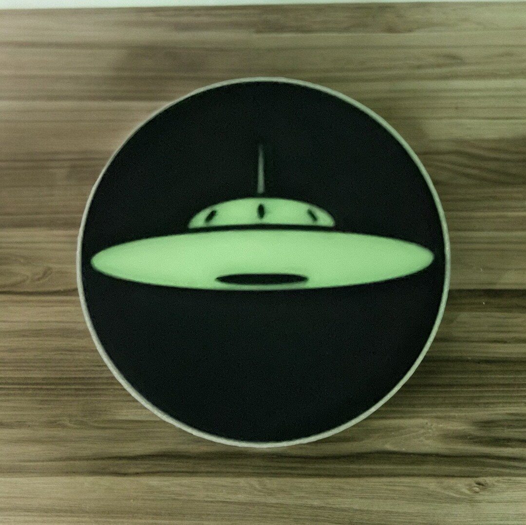 Glow in the Dark UFO Coaster - Etsy