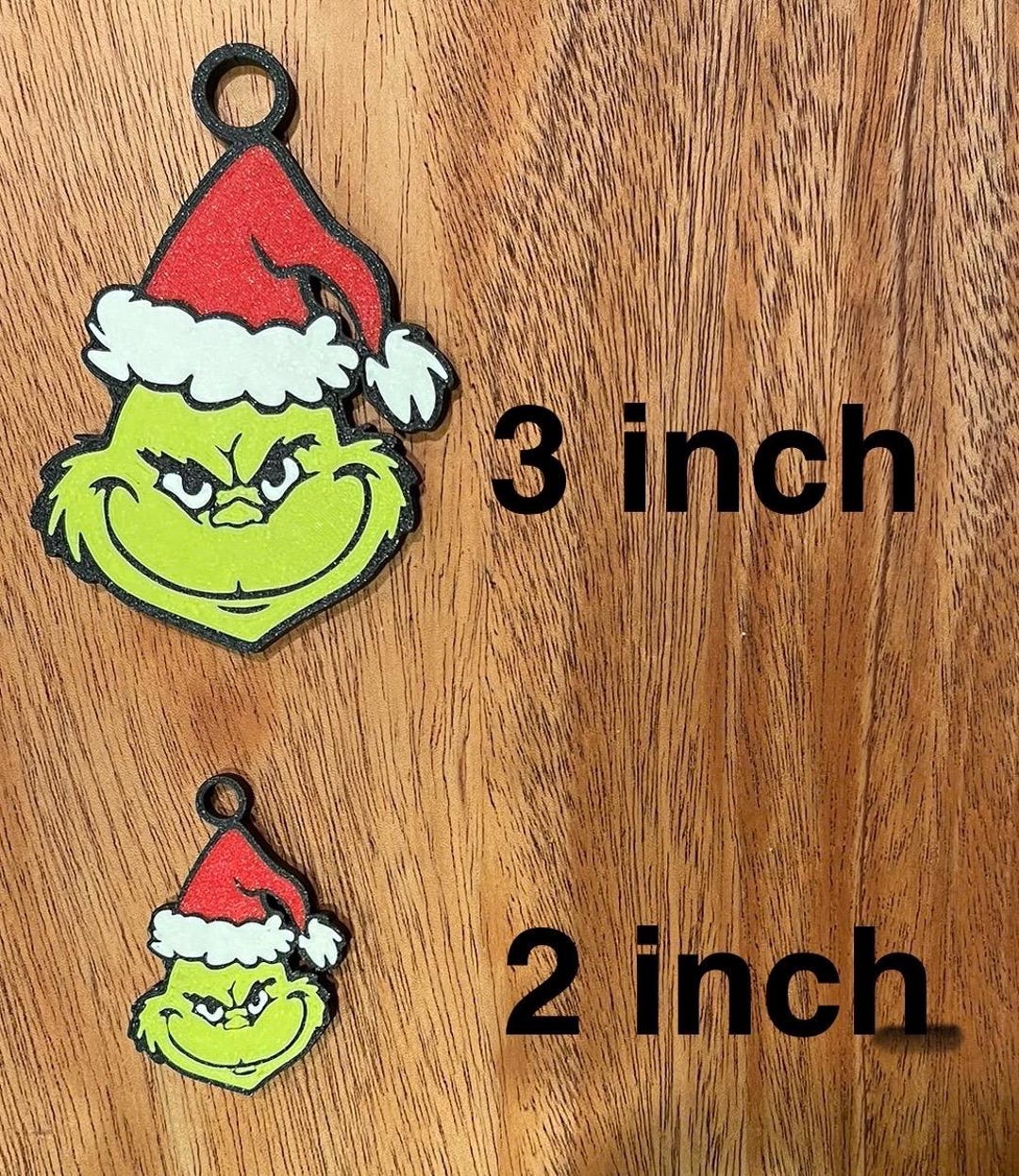 Christmas Grinch 3D Printed Tag Collar Accessory — Available in 2″ or 3 ...