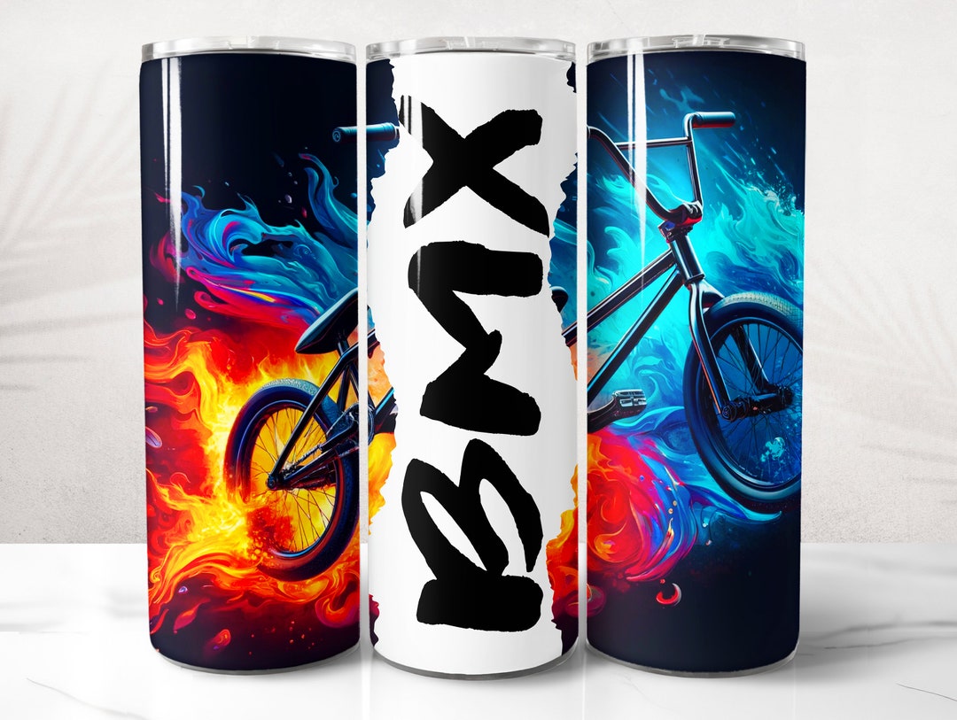 BMX Tumbler Wrap PNG Design, BMX Tumbler Wrap 20 Oz Skinny Tumbler ...