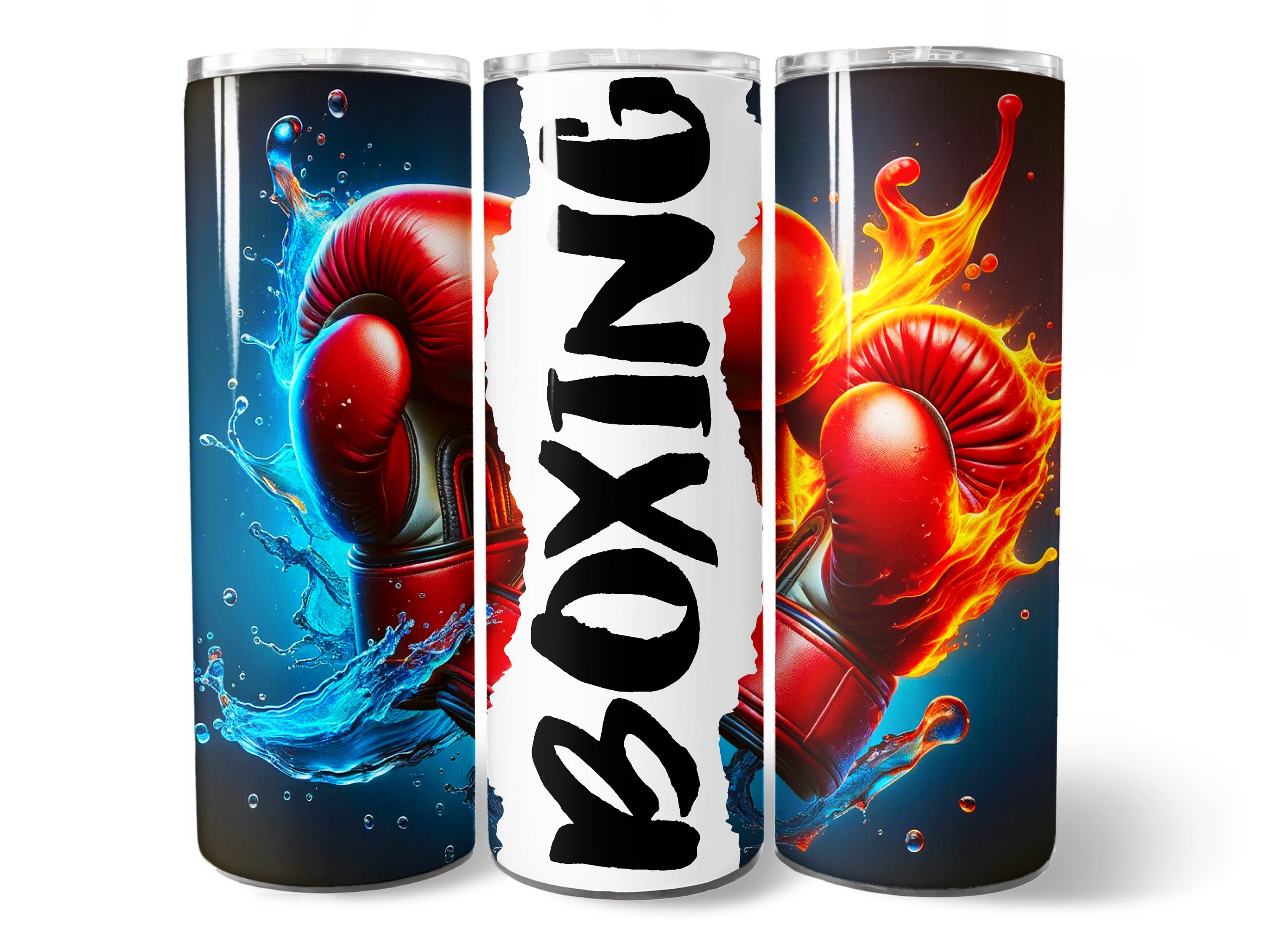 Boxing Tumbler Wrap PNG Design, Boxing Tumbler Wrap 20 Oz Skinny ...