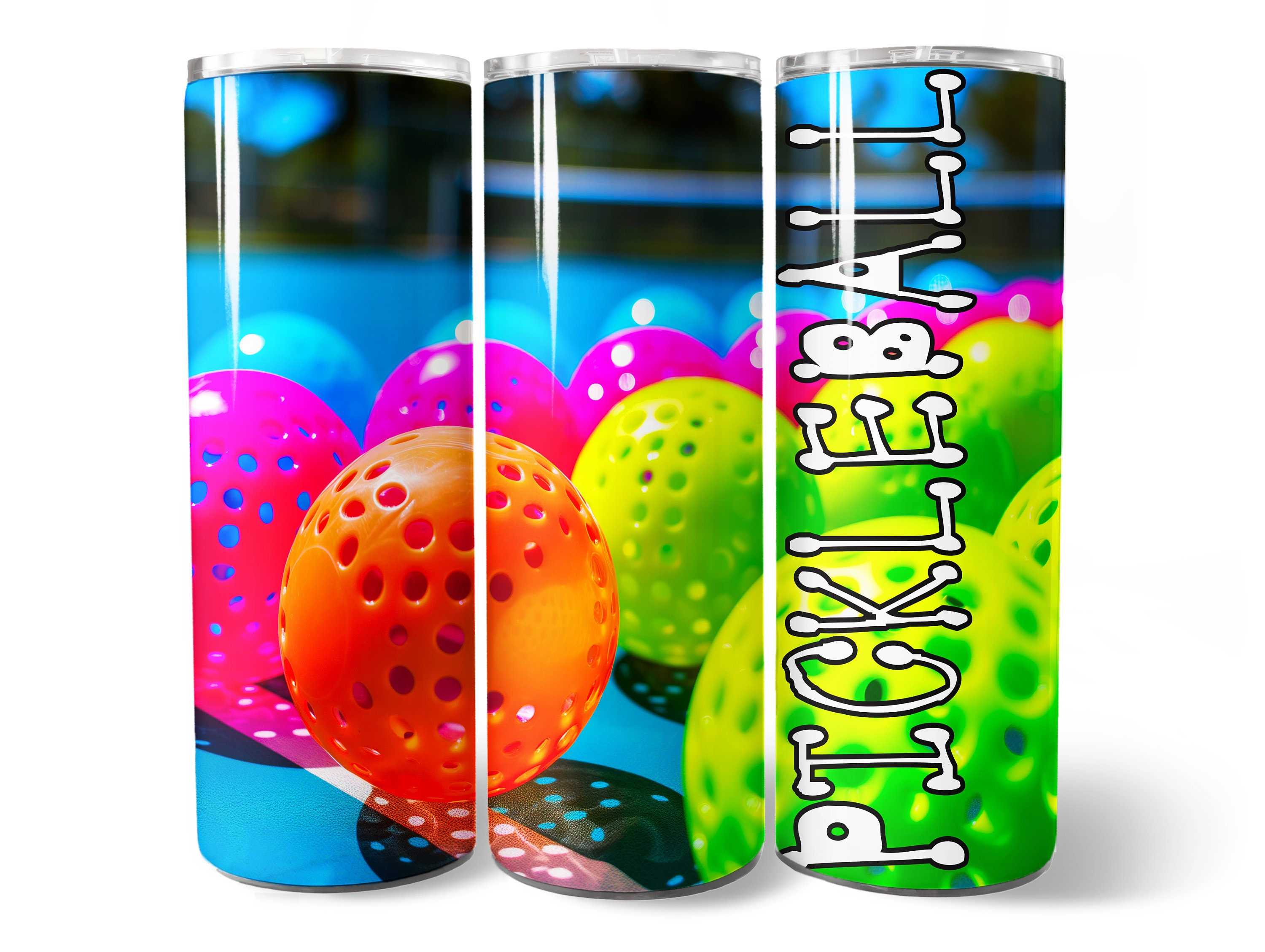 Pickleball Tumbler Wrap PNG Design, Pickleball Tumbler Wrap 20 Oz ...