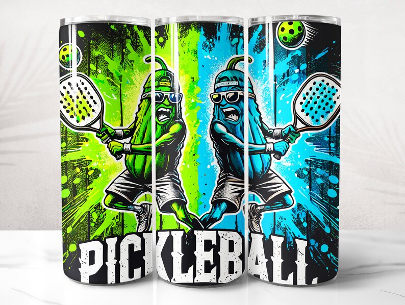 Pickleball Tumbler Wrap PNG Design, Pickleball Tumbler Wrap 20 Oz ...
