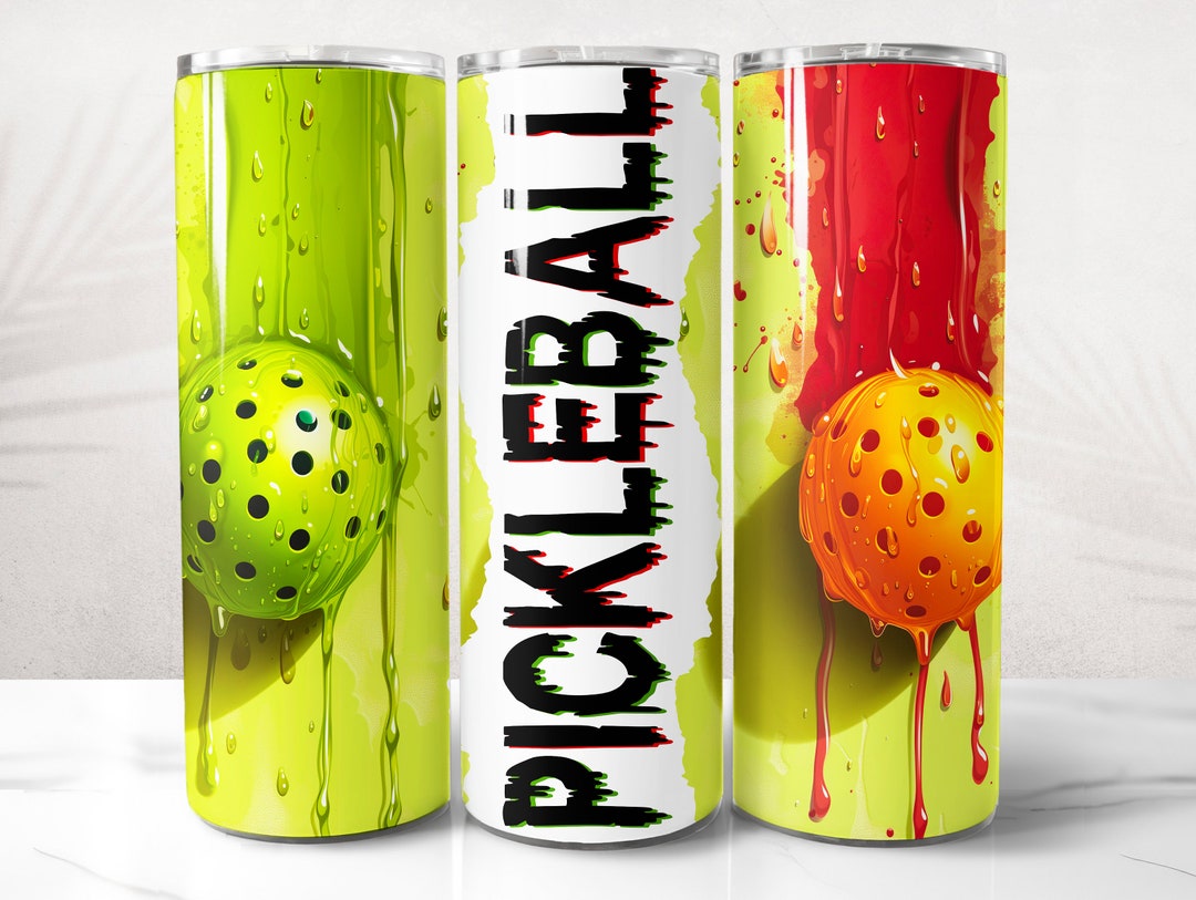 Pickleball Tumbler Wrap PNG Design, Pickleball Tumbler Wrap 20 Oz ...