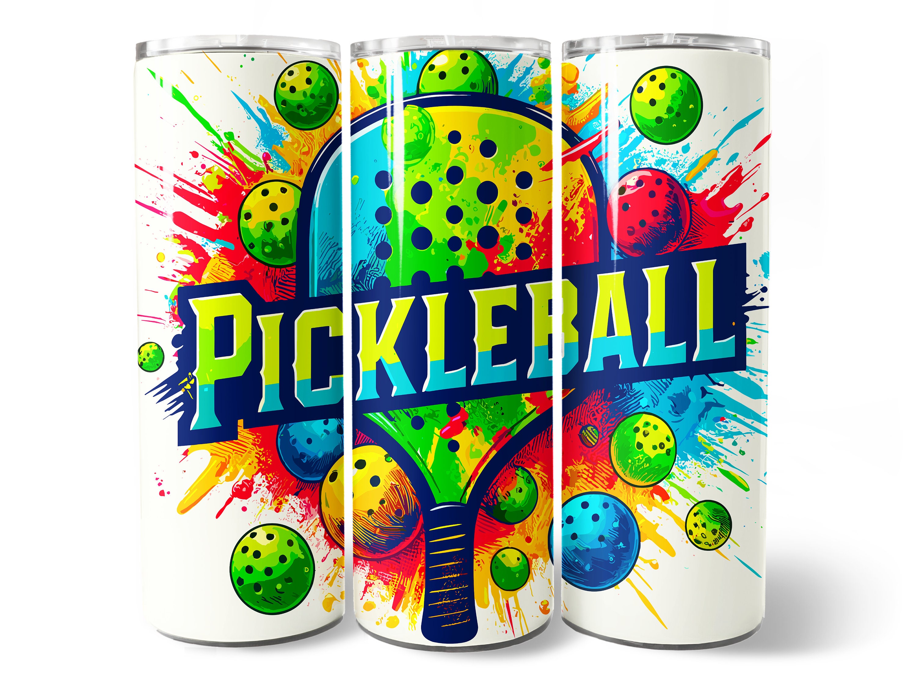 Pickleball Tumbler Wrap PNG Design, Pickleball Tumbler Wrap 20 Oz ...