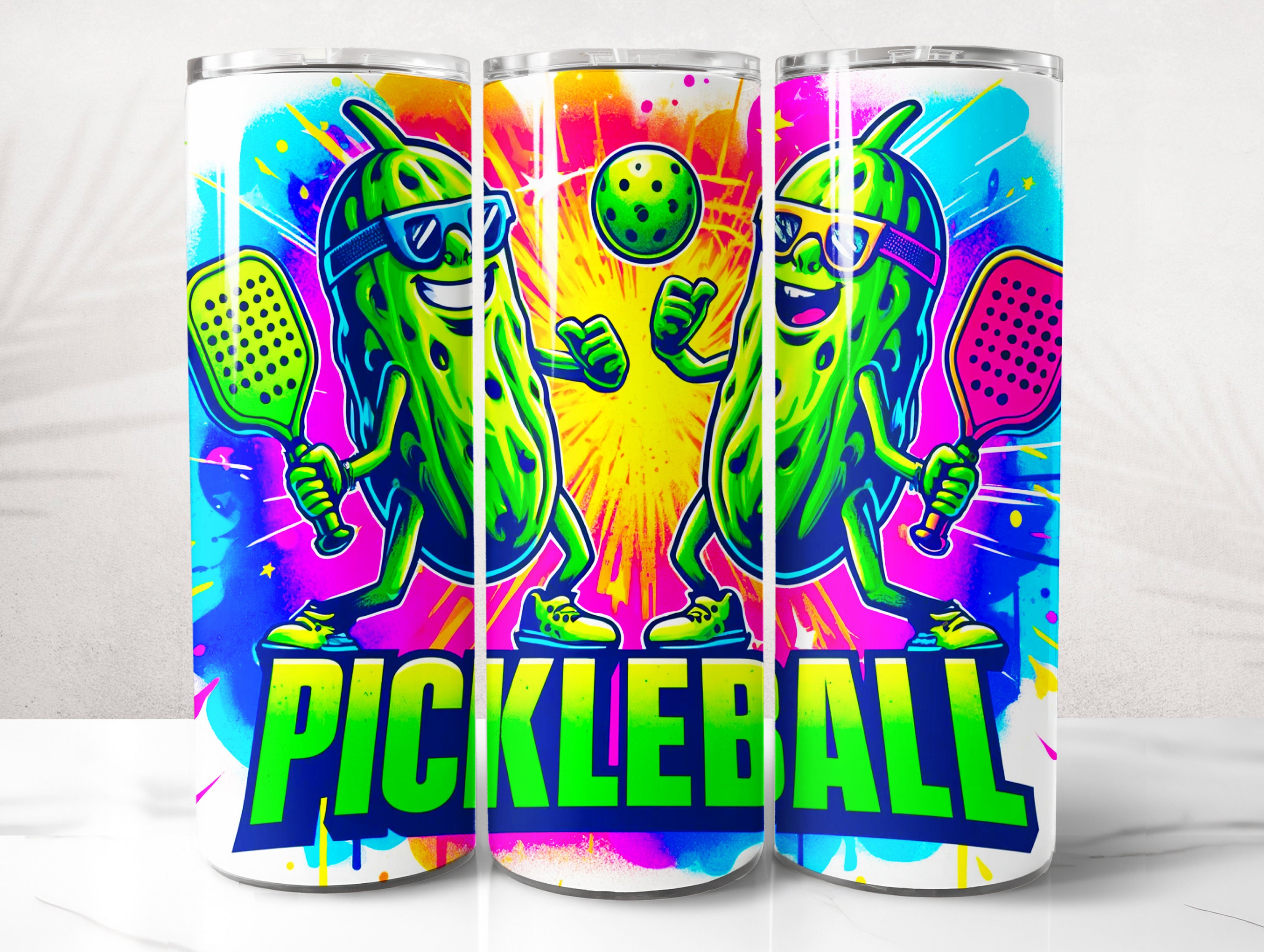 Pickleball Tumbler Wrap PNG Design, Pickleball Tumbler Wrap 20 Oz ...