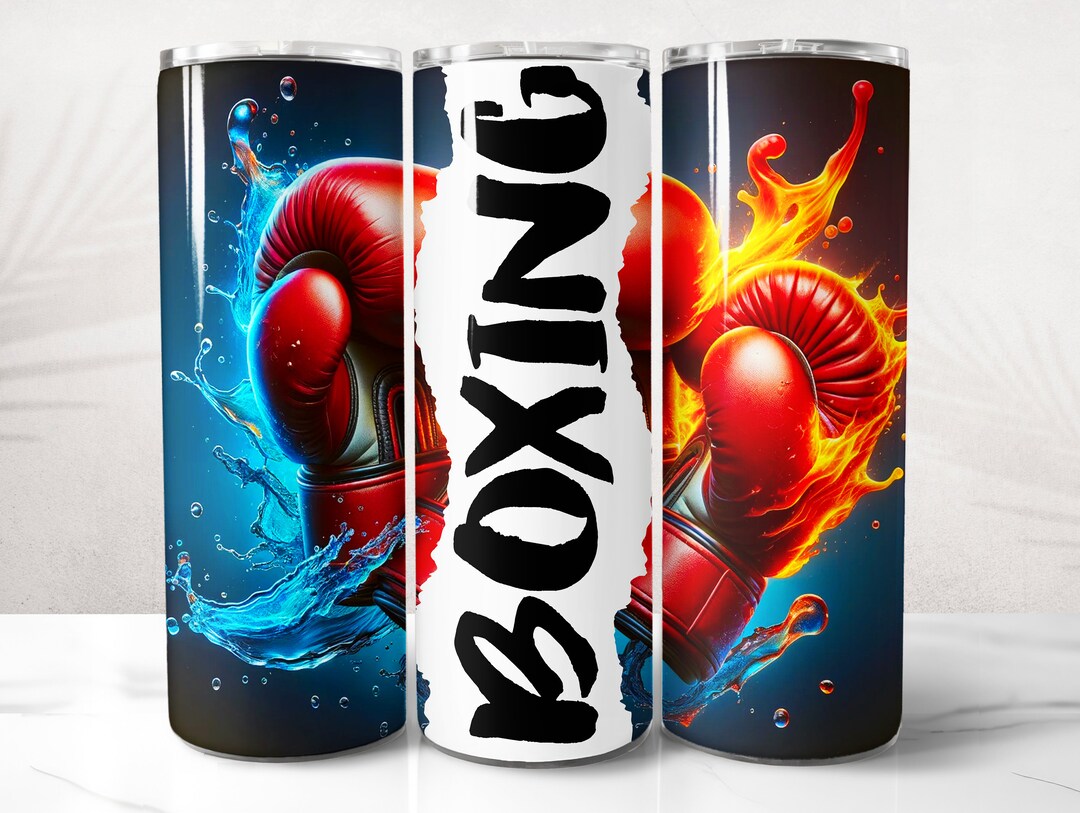 Boxing Tumbler Wrap PNG Design, Boxing Tumbler Wrap 20 Oz Skinny ...