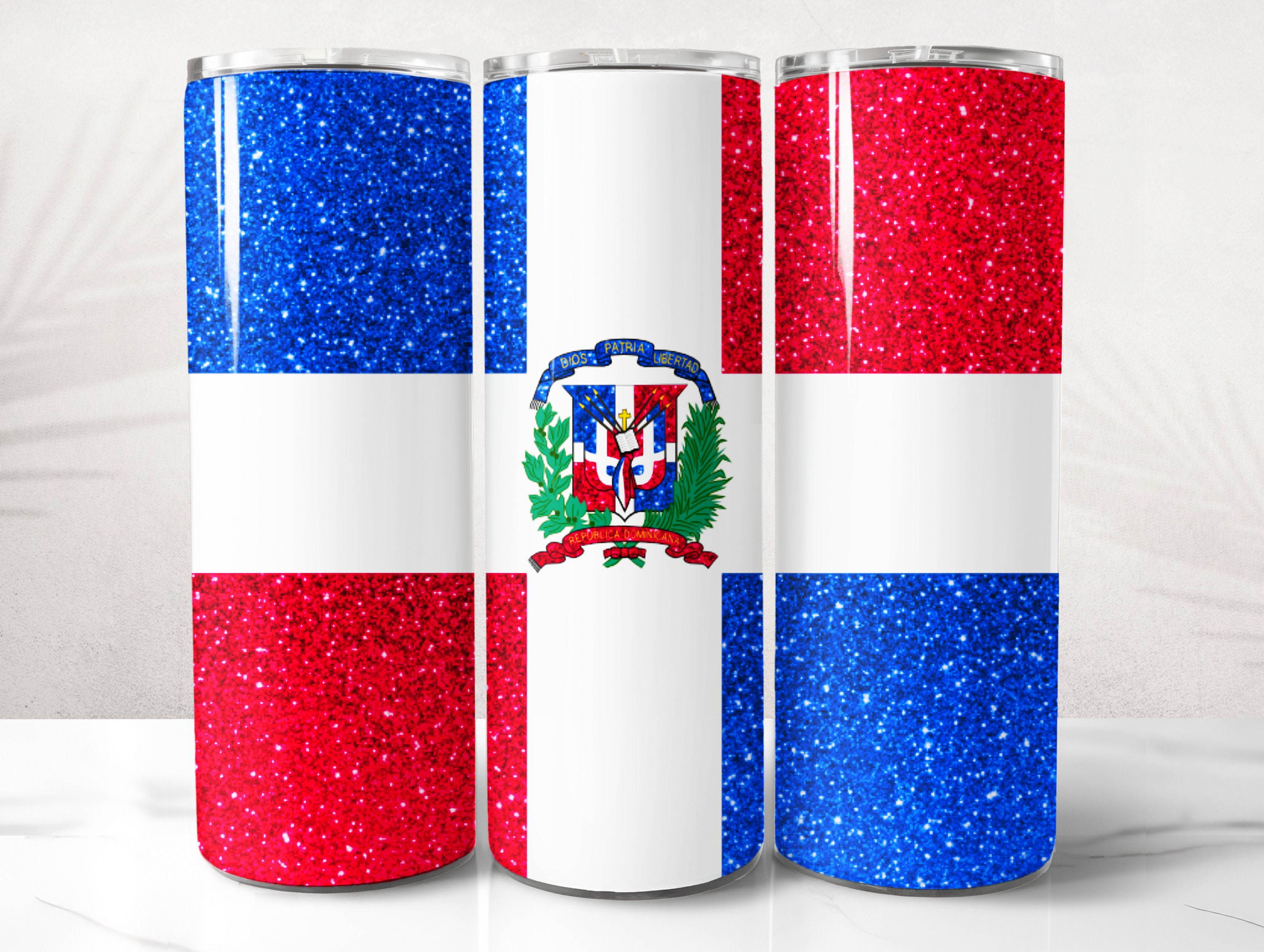 Dominican Republic Tumbler Wrap PNG Design, Flag Tumbler Wrap 20 Oz ...