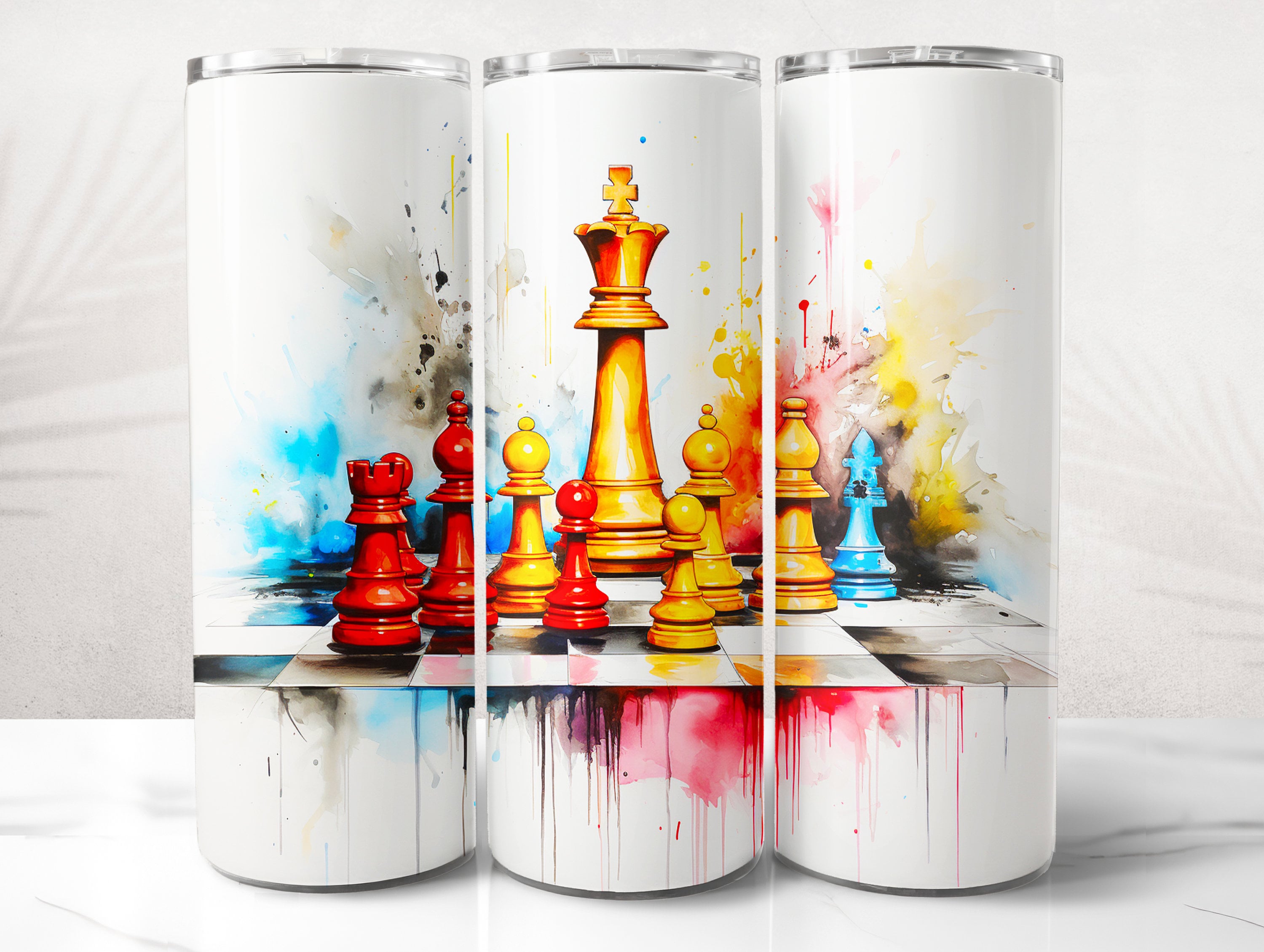 Chess Tumbler Wrap PNG Design, Chess Tumbler Wrap 20 Oz Skinny Tumbler ...