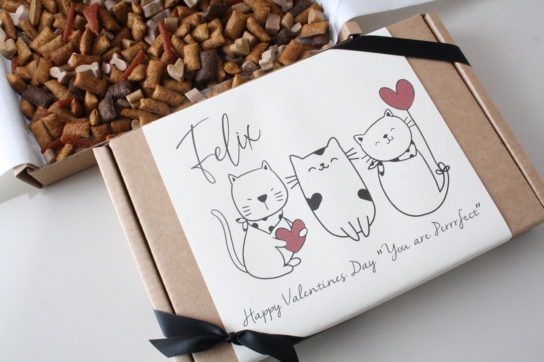 Personalised Cat Treat Box | Cat Gift Box | Letterbox Cat Treats ...