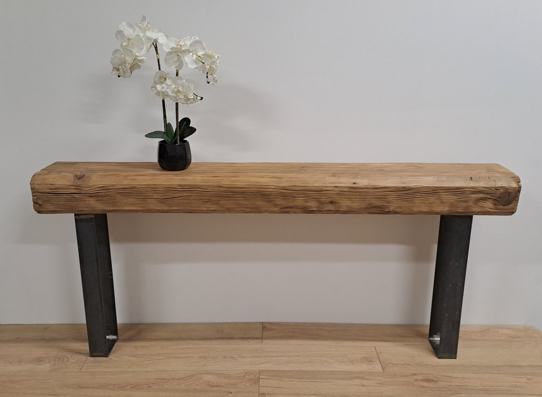 Console Made of Old Beams, Console Made of Reclaimed Wood, Console Made ...