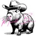 Cowboy Capybara Png, Cute Capybara Png, Capybara Png, Capybara Digital ...