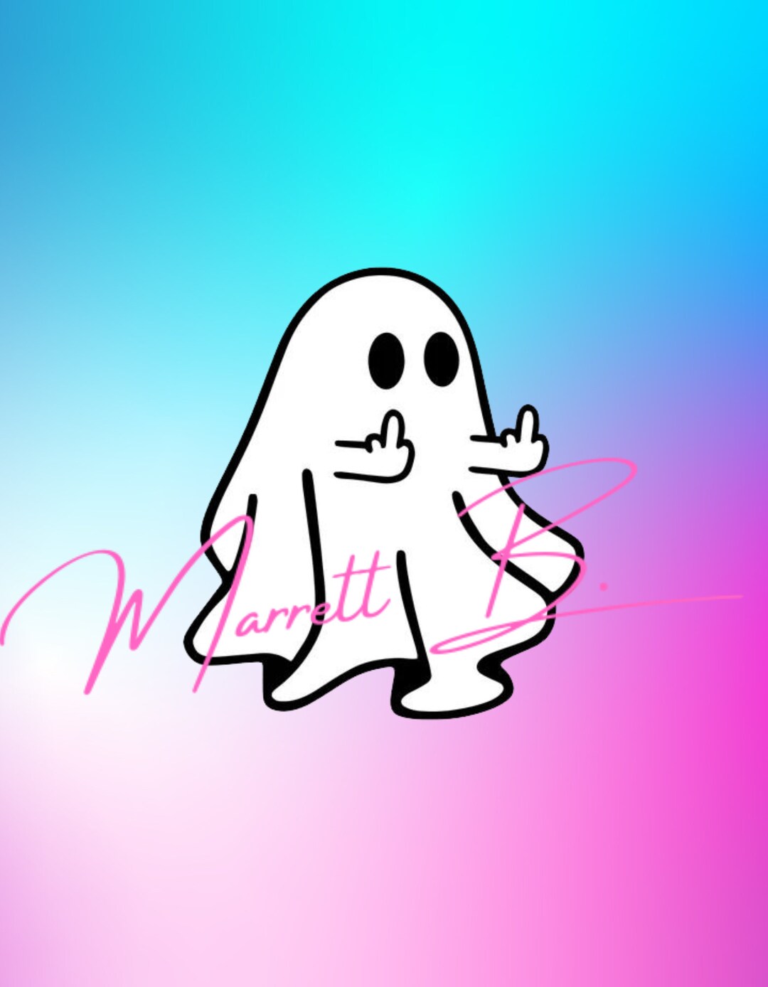 Ghost Middle Finger Png, Flipping off Ghost Png, Funny Ghost Png ...
