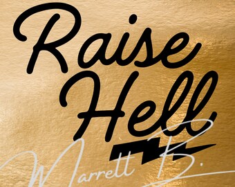 Raise Hell PNG - Etsy