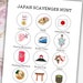 Japan Scavenger Hunt Printable, Party Game, Tokyo Kyoto Travel Bingo ...