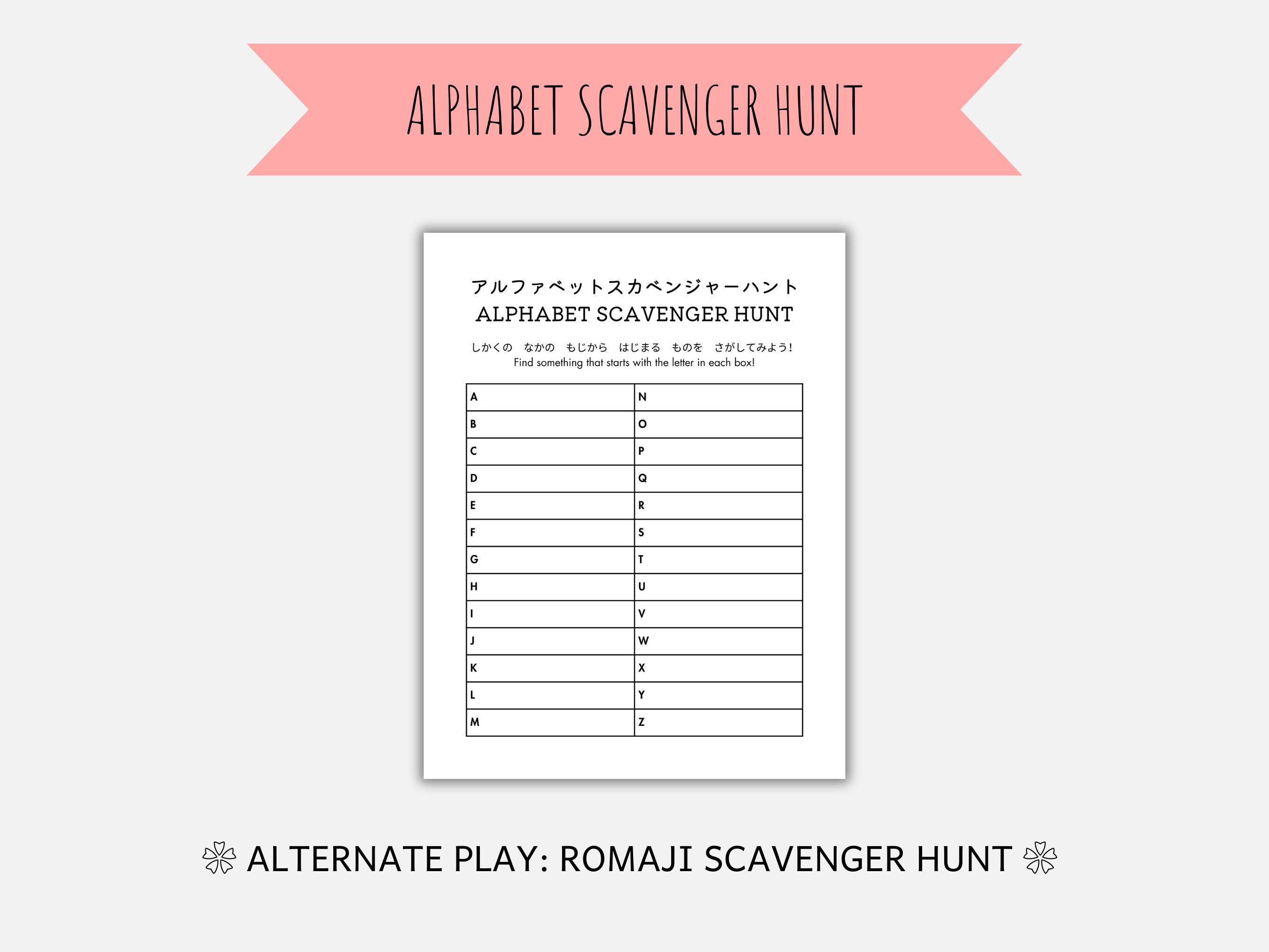 Hiragana Katakana Romaji Practice Game Bundle, Japanese Alphabet ...