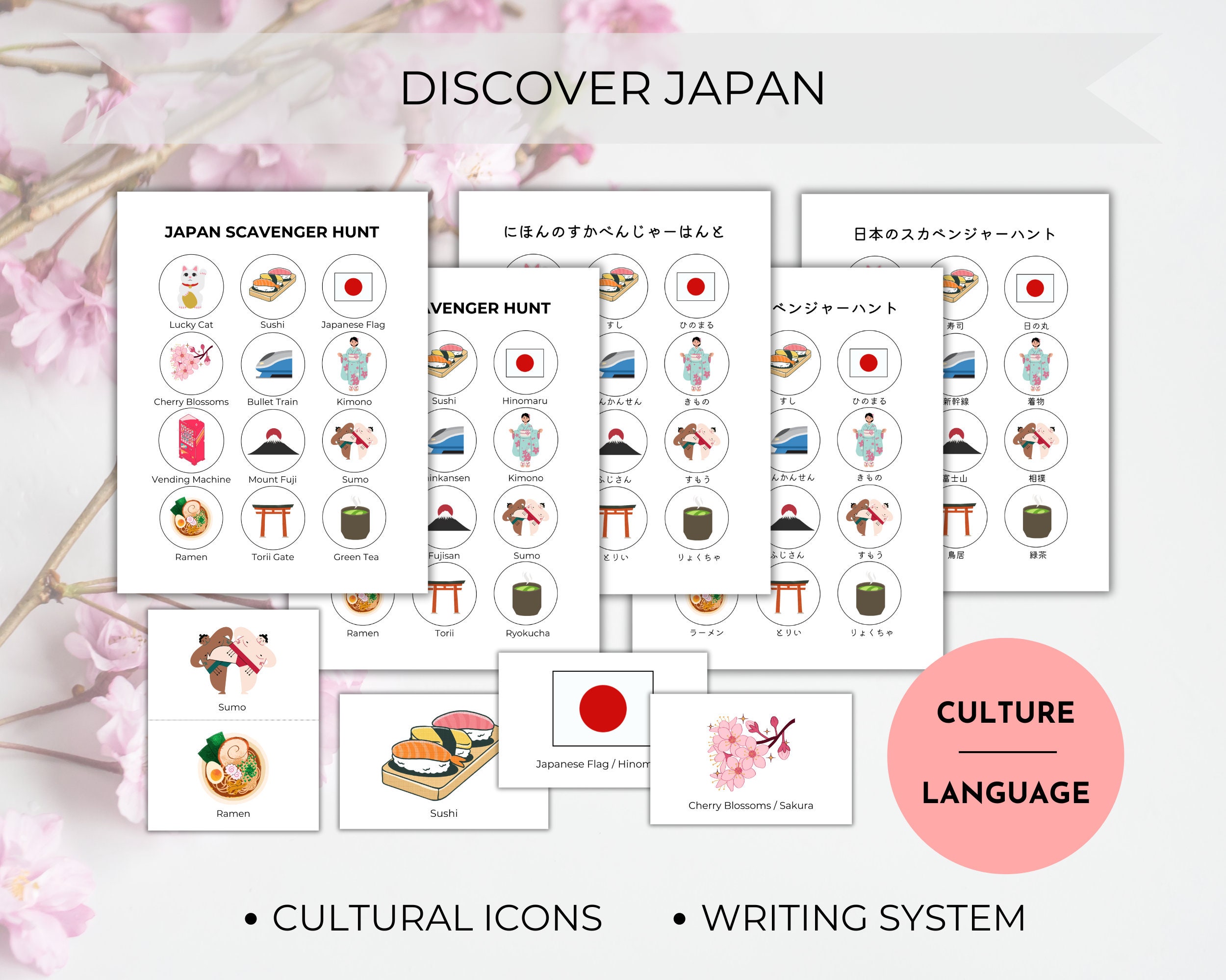 Japan Unit Study Activity Pack for Kid, Country Mini Unit, Homeschool ...