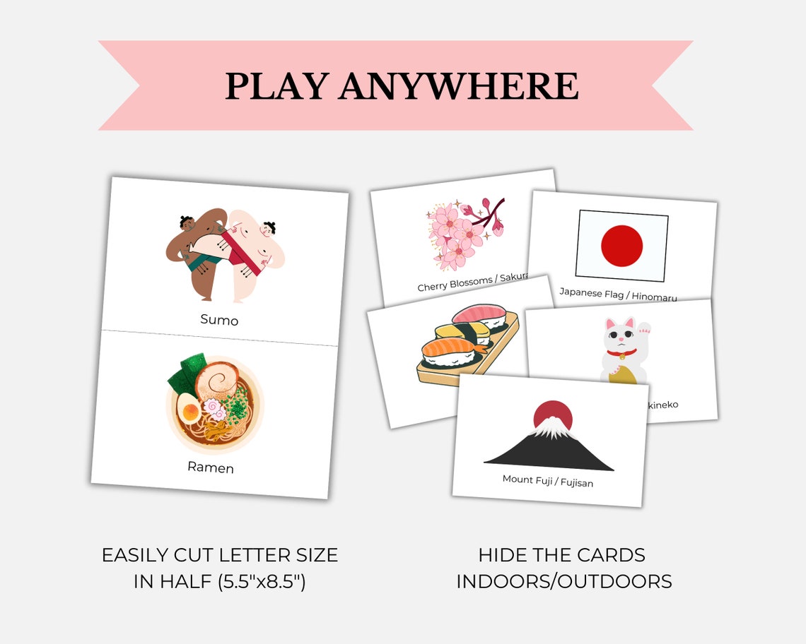 Japan Scavenger Hunt Printable, Party Game, Tokyo Kyoto Travel Bingo ...