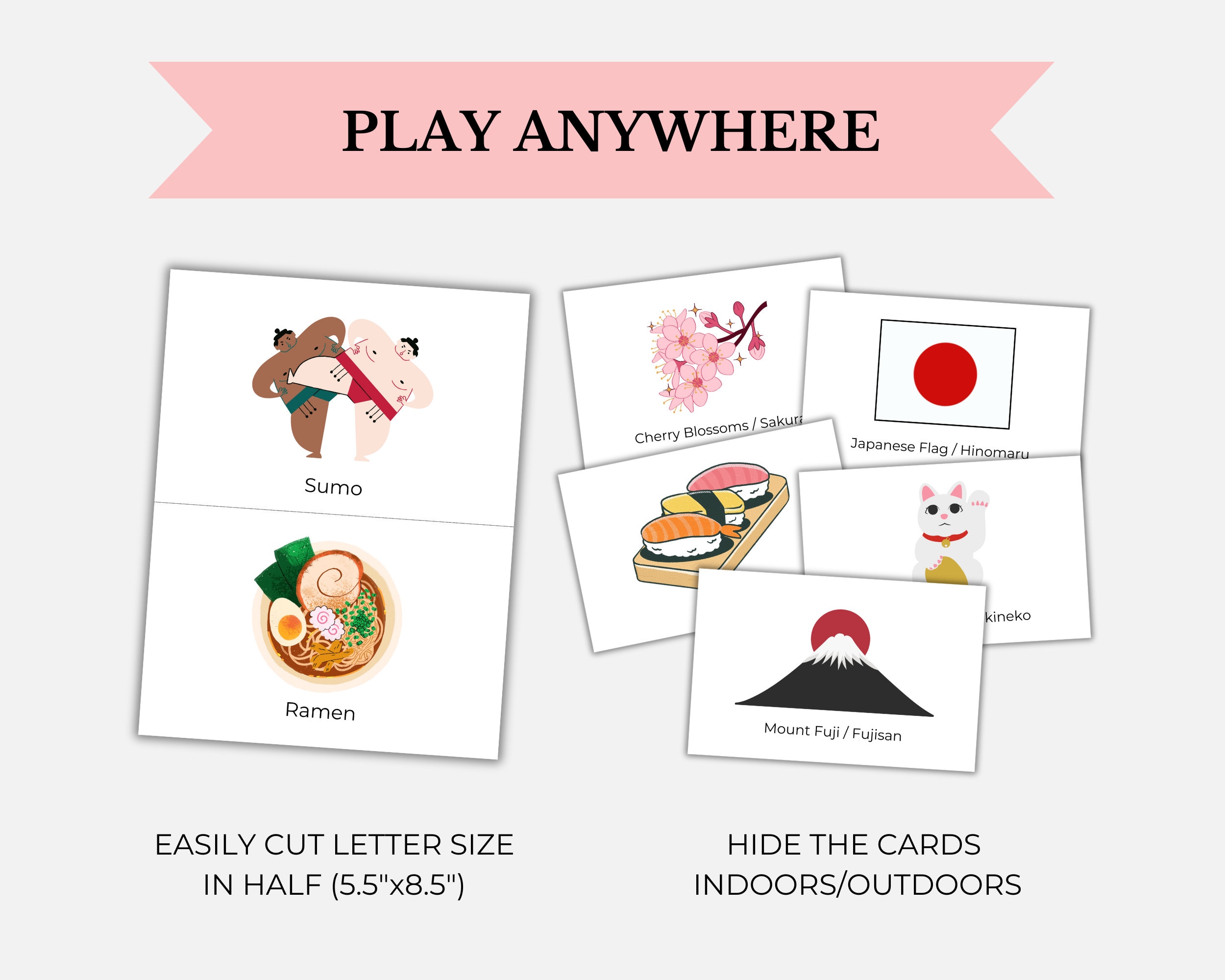 Japan Scavenger Hunt Printable, Party Game, Tokyo Kyoto Travel Bingo ...