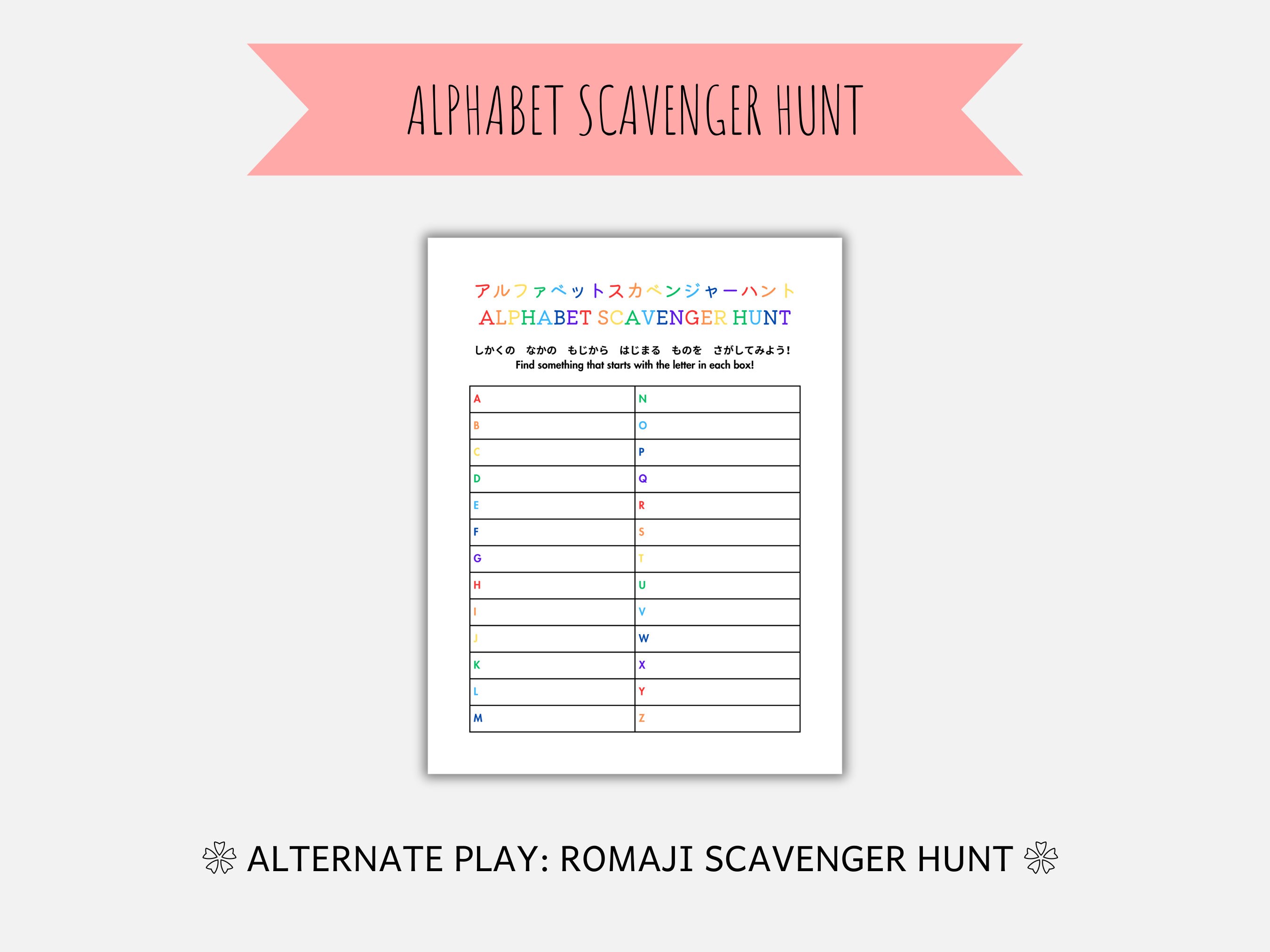 Hiragana Katakana Romaji Practice Game Bundle, Japanese Learning ...