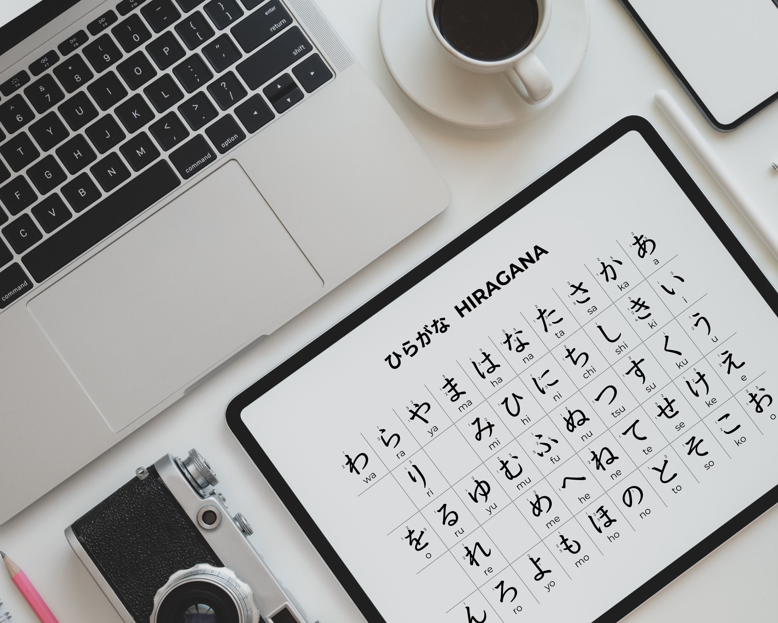 Hiragana and Katakana Basic Charts With Romaji and Stroke Order ...