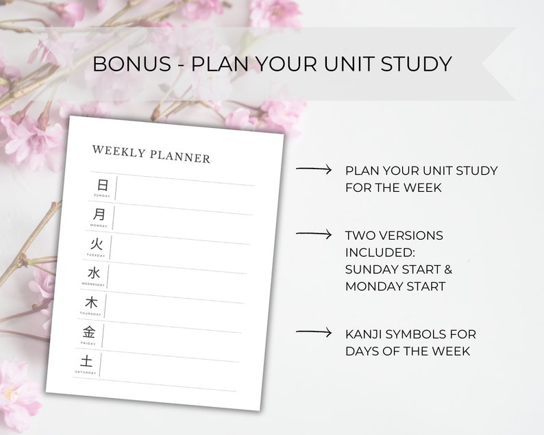 Japan Unit Study Activity Pack for Kid, Country Mini Unit, Homeschool ...