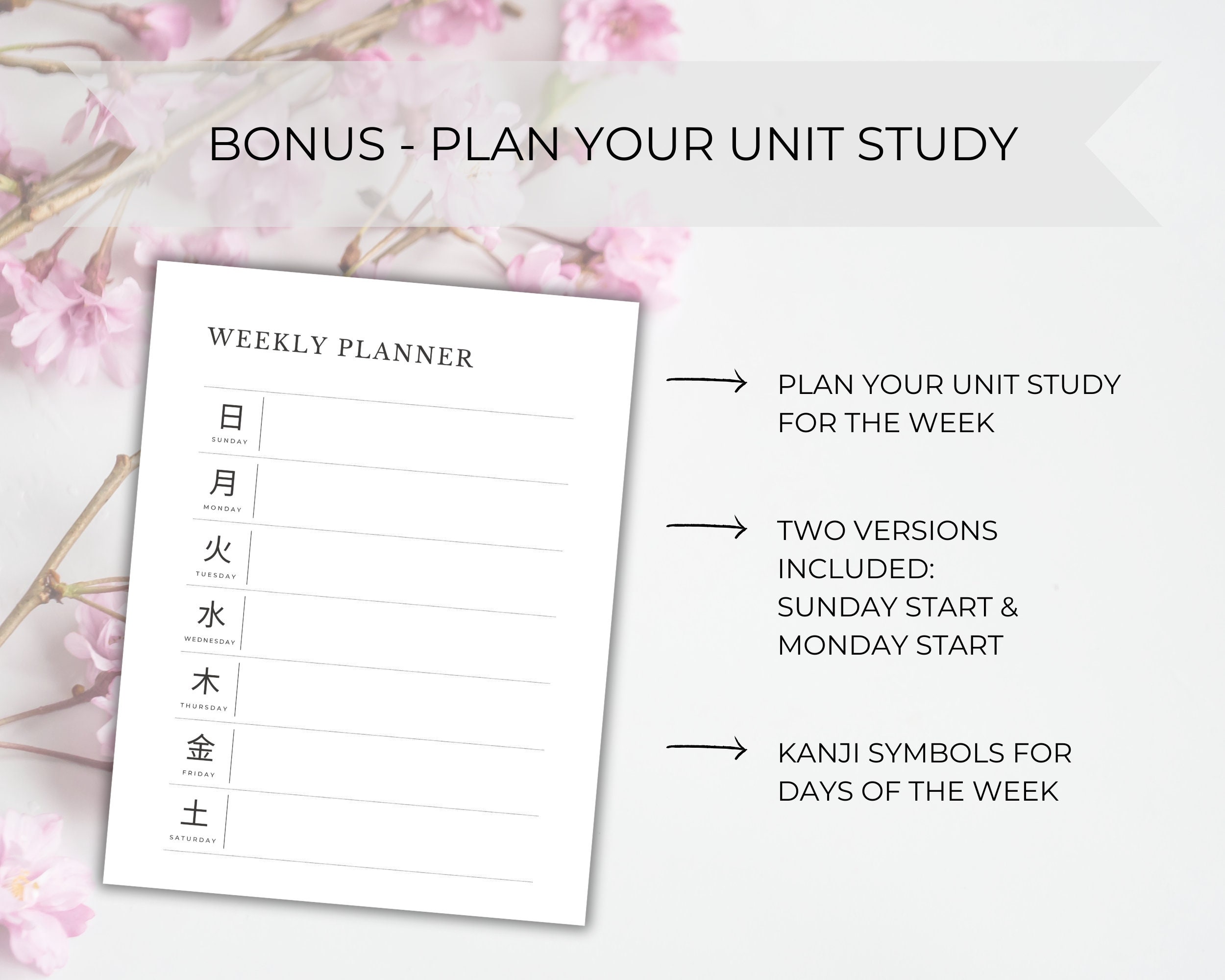 Japan Unit Study Activity Pack for Kid, Country Mini Unit, Homeschool ...