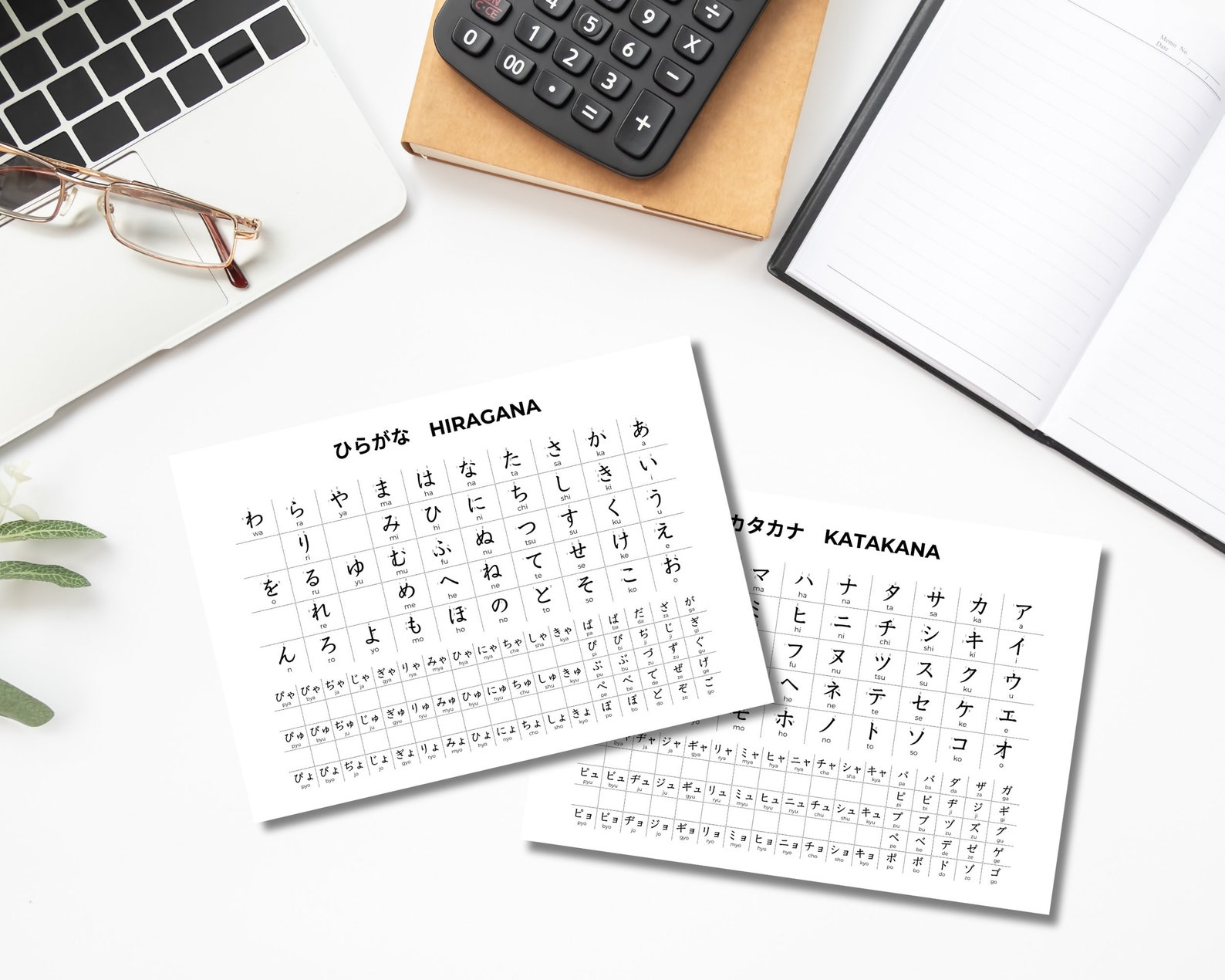 Hiragana Katakana Full Chart With Romaji & Stroke Order, Complete With ...