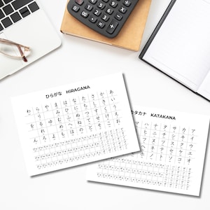 Hiragana Katakana Full Chart With Romaji & Stroke Order, Complete With ...