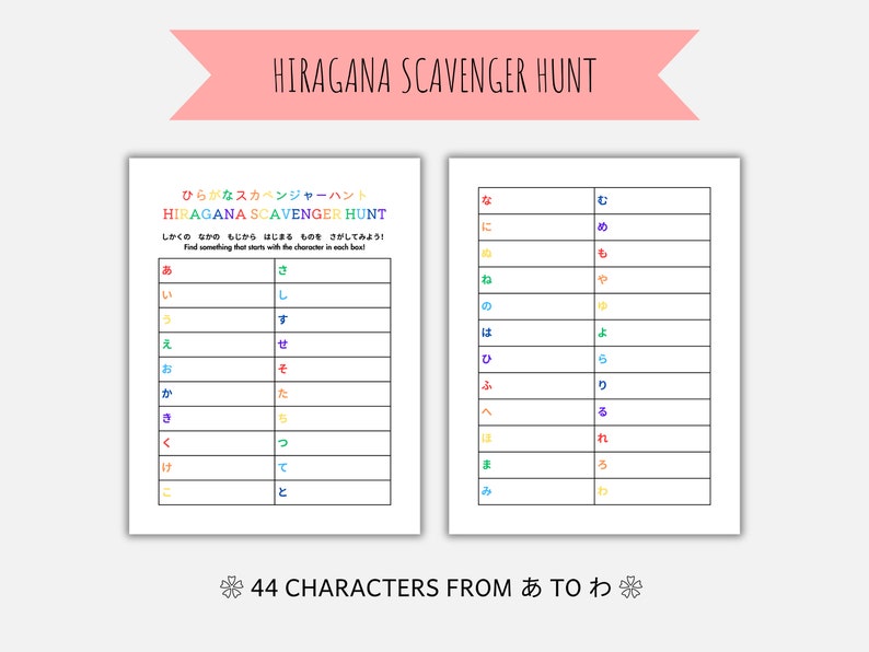 Hiragana Practice Game, Japanese Alphabet Beginner Worksheet, Reading ...
