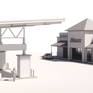 Gas Station - Etsy