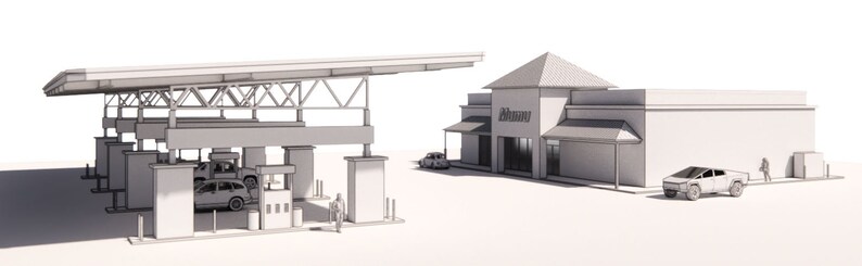 Gas Station - Etsy