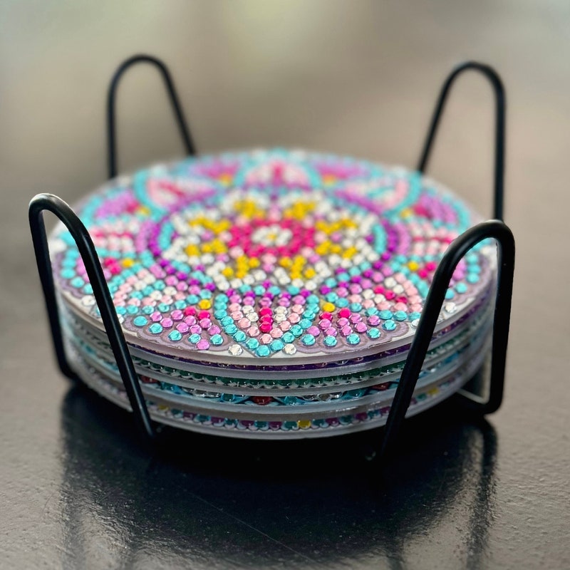 Diamond Art Coasters - Etsy