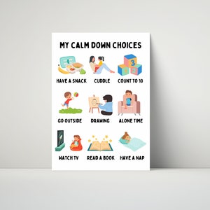 Feelings Emotions Posters | Calm Regulation |kids Educational Wall Art ...