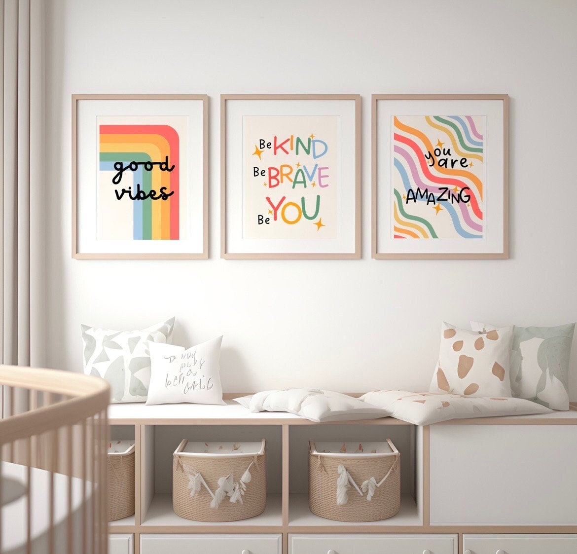 Children's Affirmation Wall Art | Kids Bedroom Poster Set of 3 | Fun ...