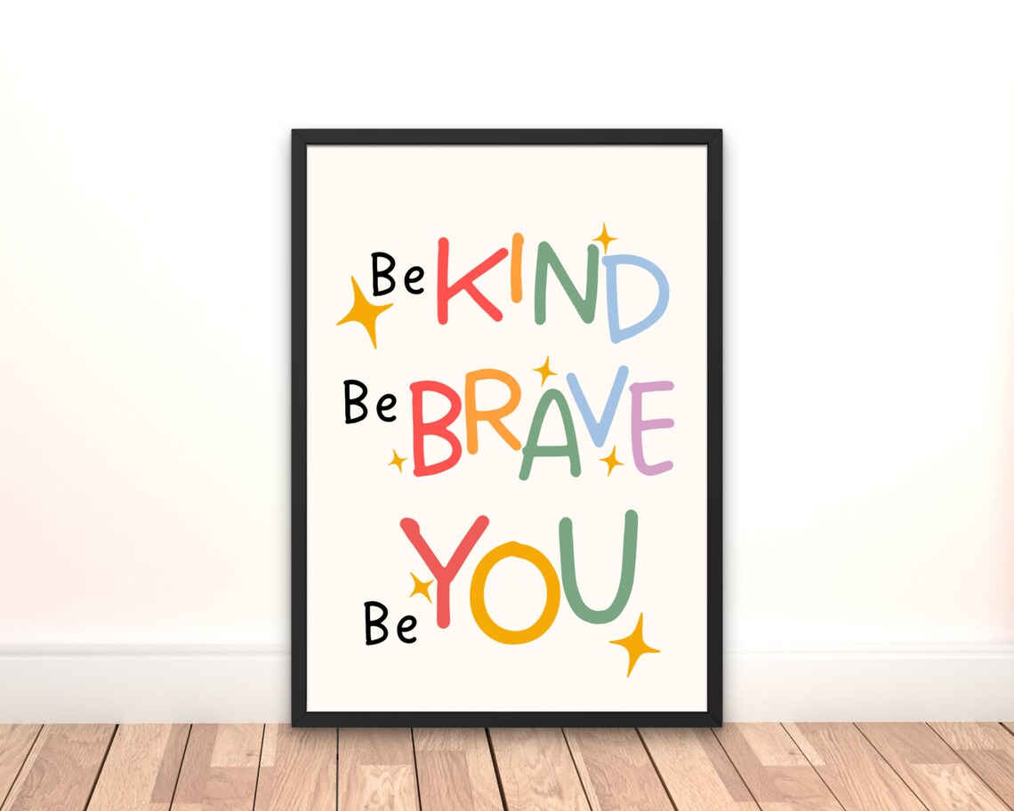 Children's Affirmation Wall Art | Kids Bedroom | Girl Boy Poster ...