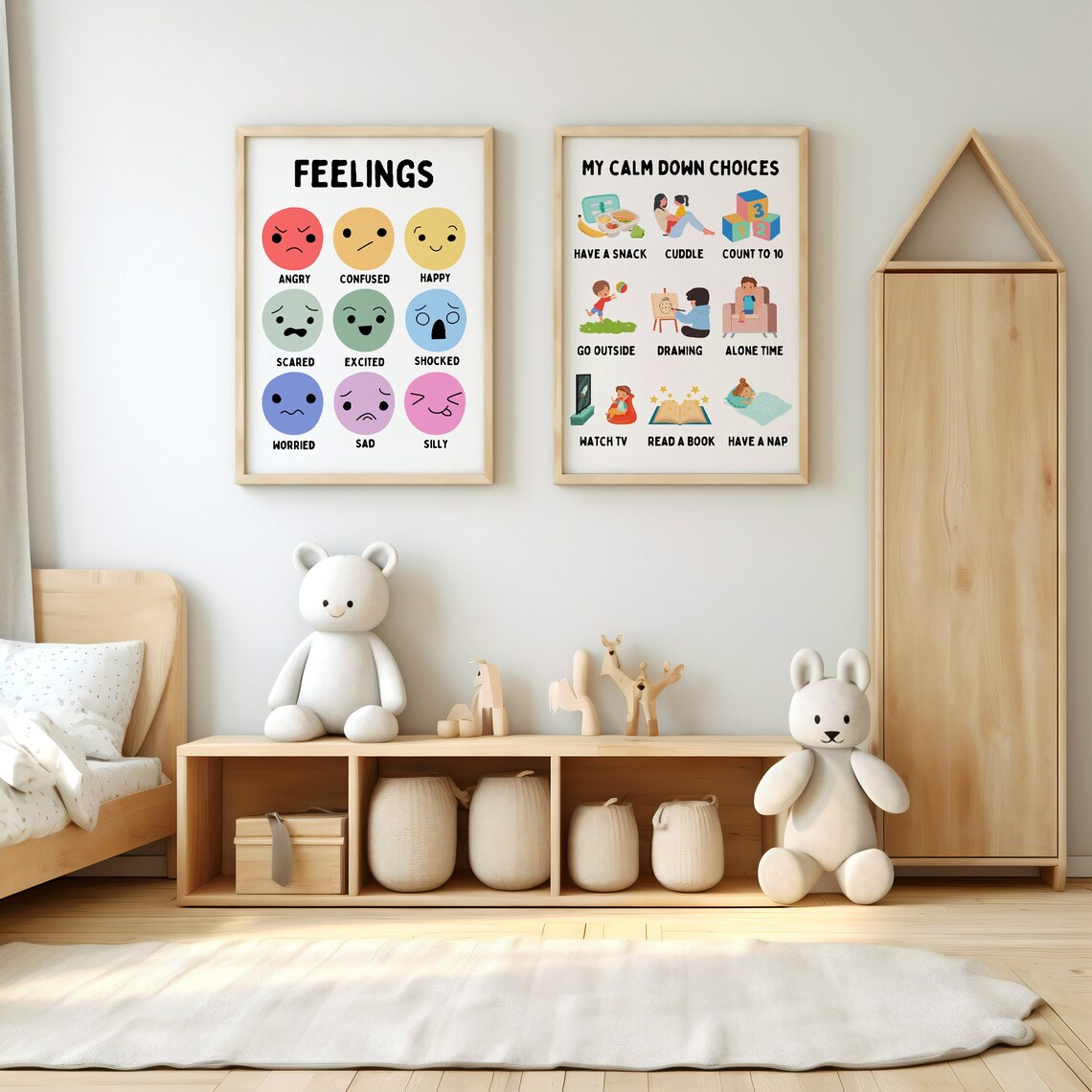 Feelings Emotions Posters | Calm Regulation |kids Educational Wall Art ...