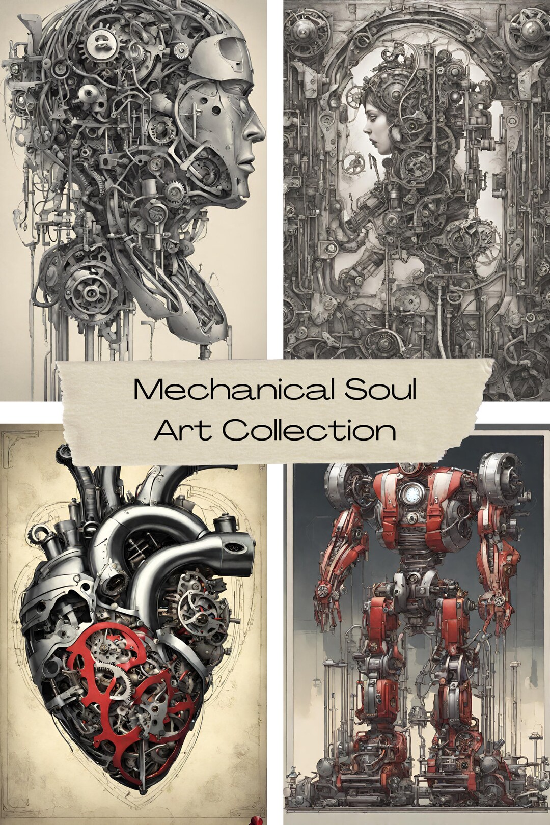 Mechanical Soul Downloadable Digital Art 5-pack - Etsy