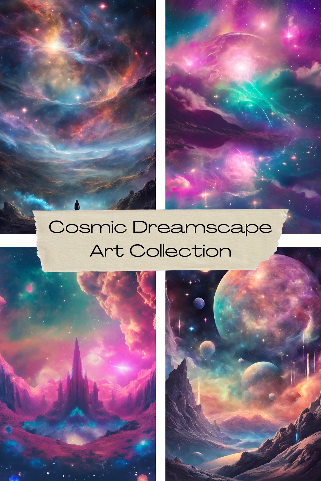Cosmic Dreamscape Downloadable Digital Art 5-pack - Etsy