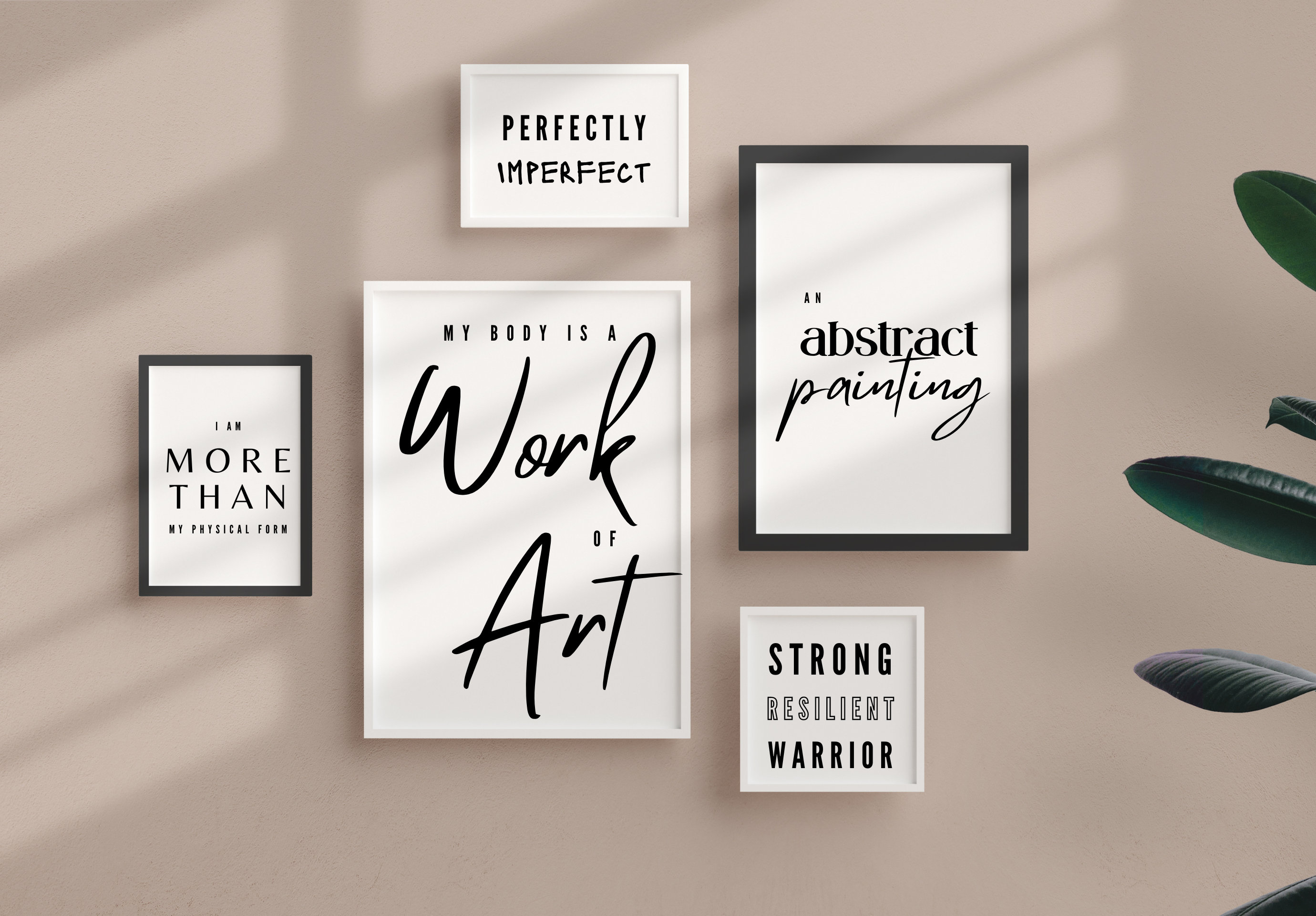 Motivational Posters, Set of 8 PRINTABLES, Home Decor for Women ...