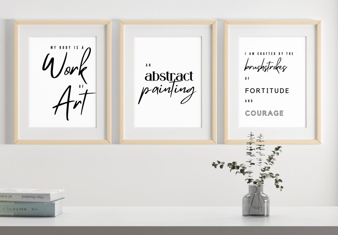 Motivational Posters, Set of 8 PRINTABLES, Home Decor for Women ...