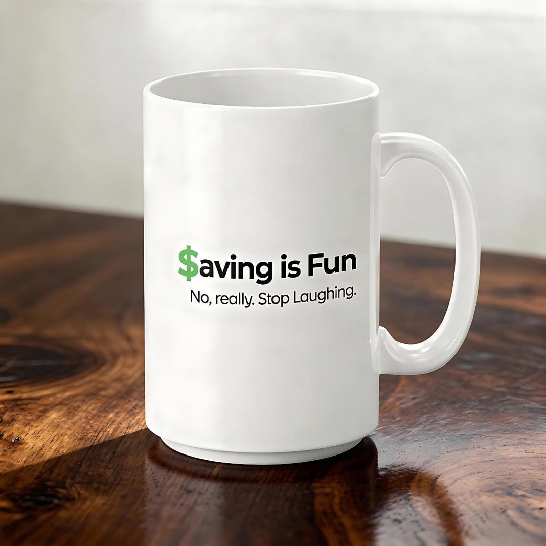 Saving is Fun Compound Interest Mug, Funny Finance Mug - Etsy